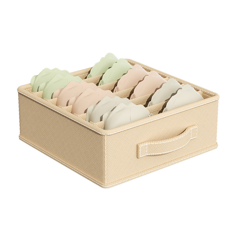 Fabric Underwear Storage Box - Wardrobe Partition Drawer Type for Bras ...