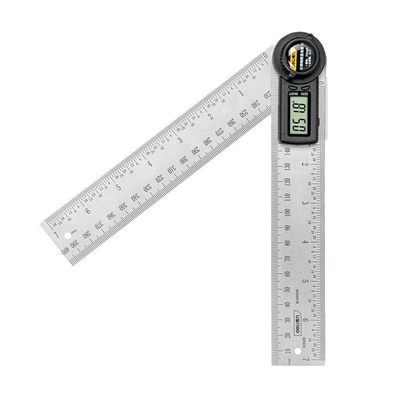 Deli Digital Angle Protractor - Stainless Steel Universal Square