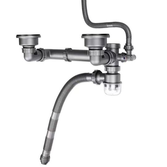 Ceramic Wash Basin Kitchen Sink Drain Pipe - Space-Saving Horizontal Drain