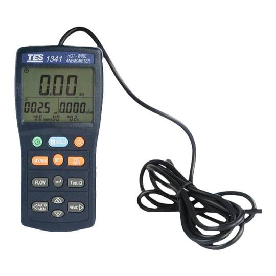 Taiwan Taishi TES-1340 Anemometer - Air-Conditioning Pipeline Air ...