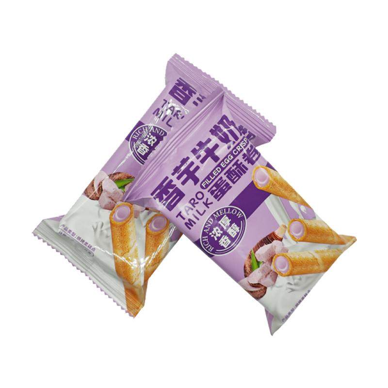 Taro Melk Eierrol - Knapperige Meringue Koek Snack (25g)