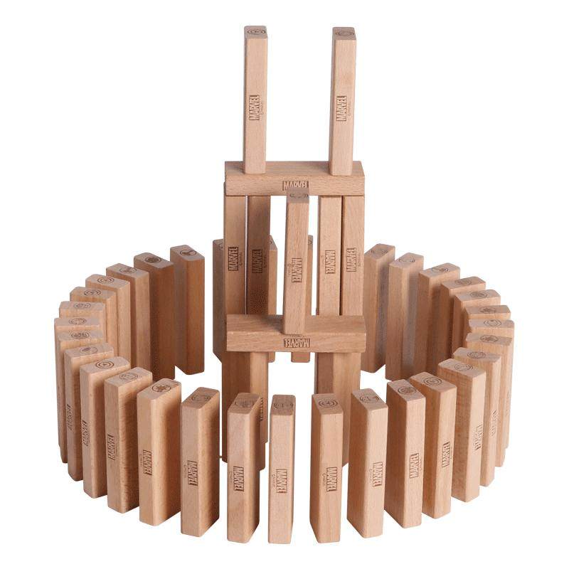 Wooden Family Avengers Building Blocks Stacking Toy
