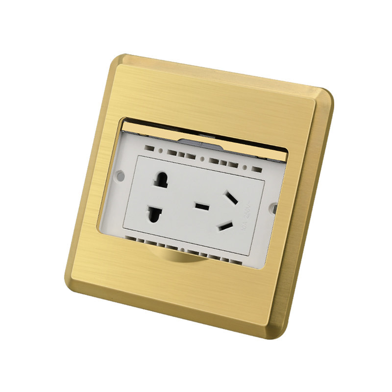 Stainless Steel Single-Door Hidden Network Plug-In Phone Socket Panel