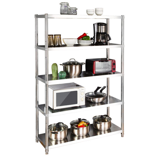 Stainless Steel Rack - Hotel Kitchen Supplies Home Large Shelf - Five ...