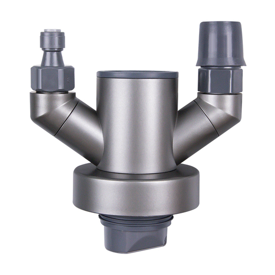 Fondclean Kitchen Sink Drain Connector - 3-Way ABS Pipe Joint - Gun Gray