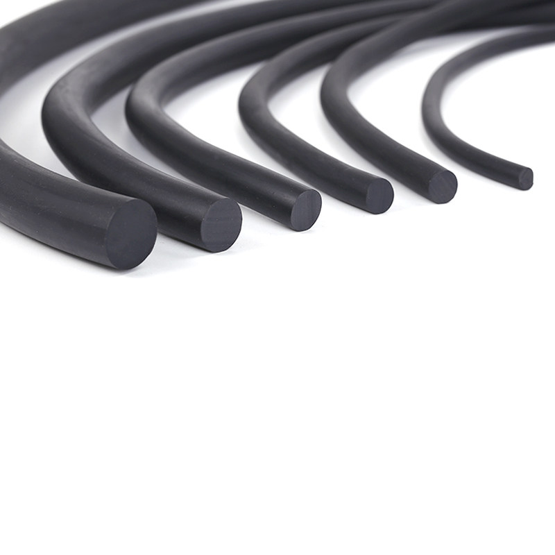 NBR Rubber Round Strip Black Solid Rubber Rope - Round Oil-Resistant ...