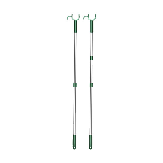 Dormitory Balcony Clothes Pole Stainless Steel Retractable Household Fork