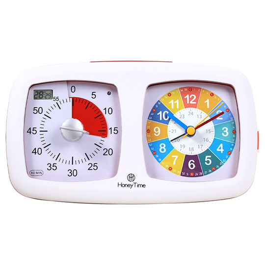 Visual Dual-Disc Time Management Alarm Clock for Kids | Countdown Timer ...