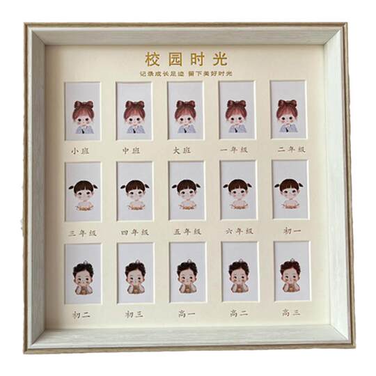 Campus Time Photo Frame - Children's Growth Record and Anniversary Set ...