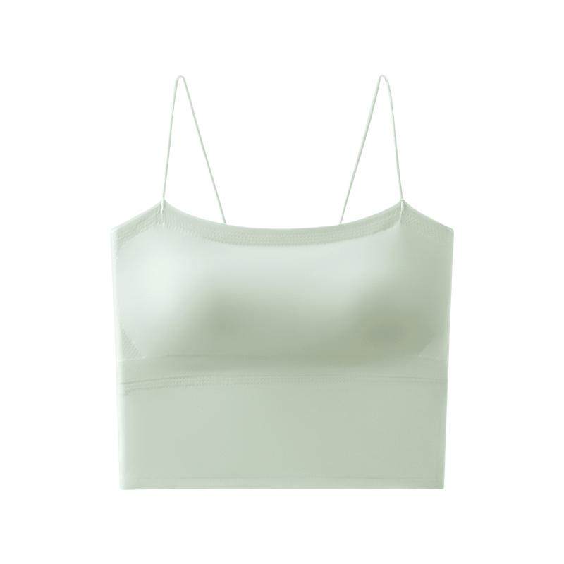 Cat People Damen Sommer Ice Silk Tanktop mit offenem Rücken und Polsterung