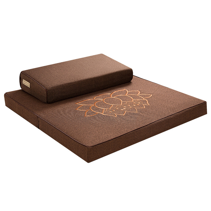 Pure Heart Meditation Cushion - Floral Plant Design