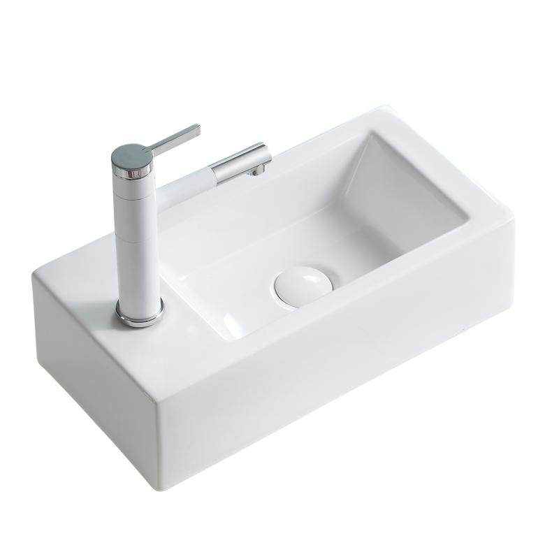 Mosa 7-soxn Ceramic Mini Countertop Basin - Narrow Profile