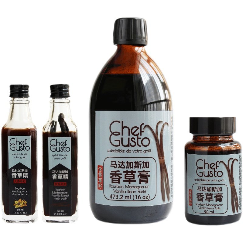 Pâte de Vanille Chef Gusto avec Graines - 90ml Extrait de Vanille de ...