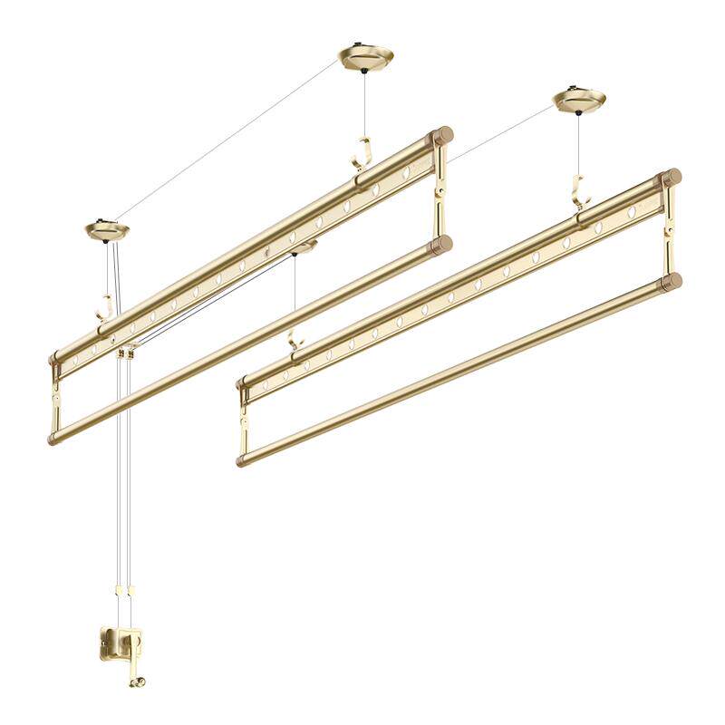 Lifting Clothes Drying Rack Balcony Hand-Cranked Clothes Drying Double ...