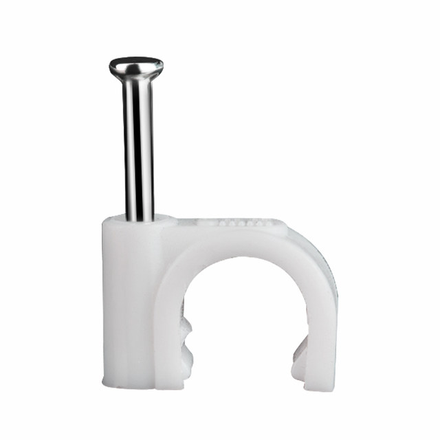 Steel nail wire clip round wire fixed wire clip network cable buckle ...