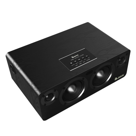 German Bluetooth Speaker with Subwoofer - Wireless Wooden Audio System