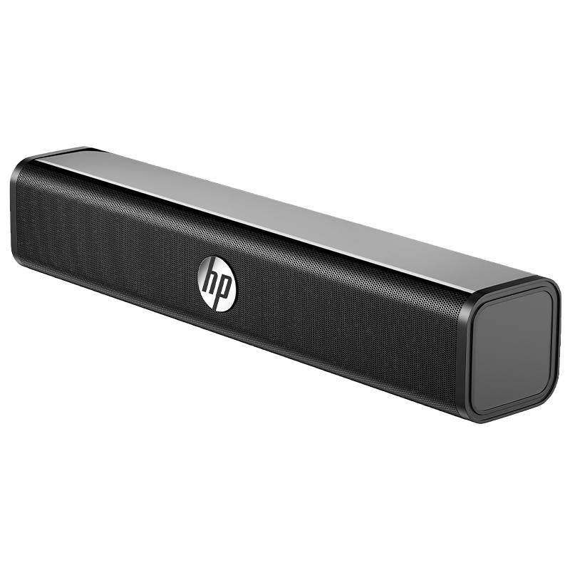HP Ws10 Stereo Speaker - USB Wired/Bluetooth - Plastic/Metal