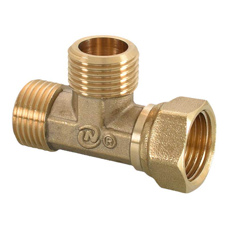 Jiuqiao Brass Tee Fitting - 6 Point - Large Flow