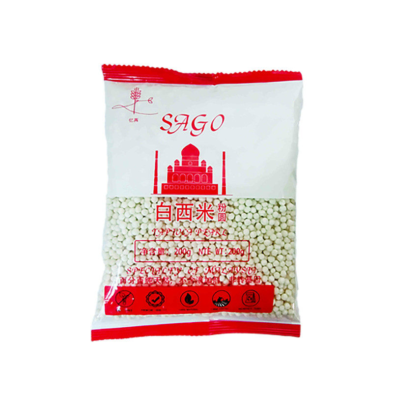 Sagu putih 200g santan tepung tapioka bahan makanan penutup teh susu ...