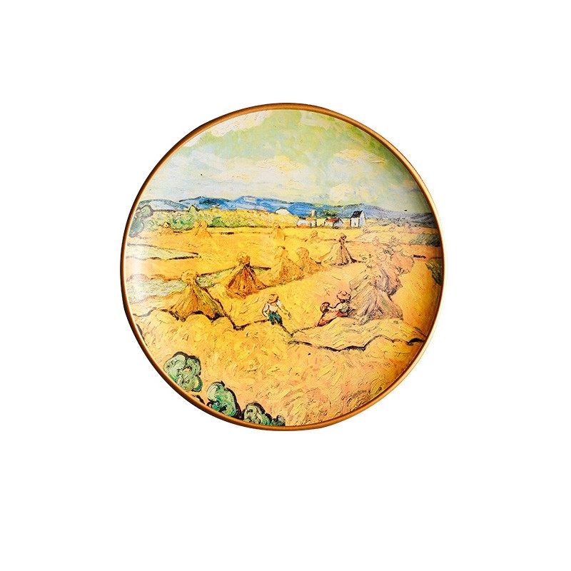 Van Gogh Style Ceramic Decorative Plate - 8 Inch