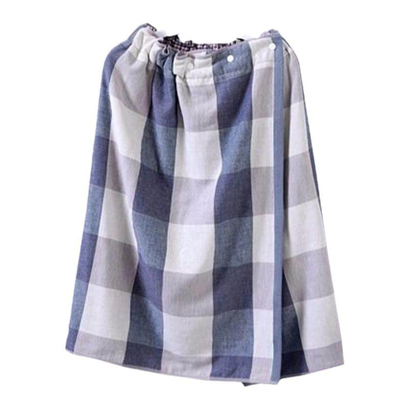 Cotton Gauze Towel Bath Skirt | Sexy Korean Tube Top Bathrobe