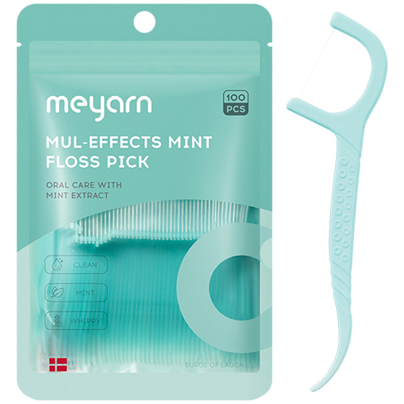 Meyarn Dental Floss Stick Family Pack 300 Pieces Portable Portable Thin ...