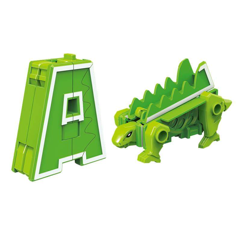 English ABCD Alphabet Transformation Toys - 26 Dinosaur Animal Digital ...