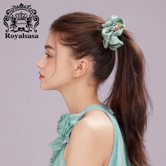 Royal salsa pearlescent temperament solid color large intestine hair ...