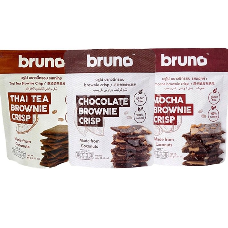 I'm bruno Brownie Crispy Cookies - Saveur Thé au Lait Chocolaté - 60g