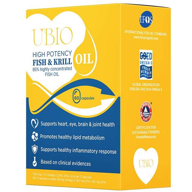 Sweden UBIO Youbio Deep Sea Fish Capsule Omega 3 Eye Protection Memory ...