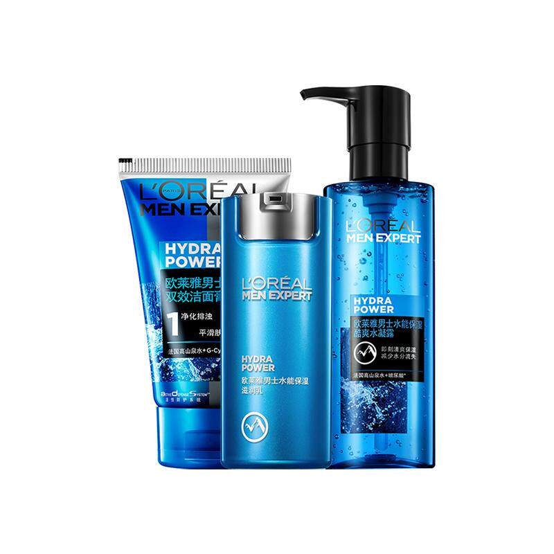 L'Oreal Men's Water Energy Skin Care Set with Hyaluronic Acid