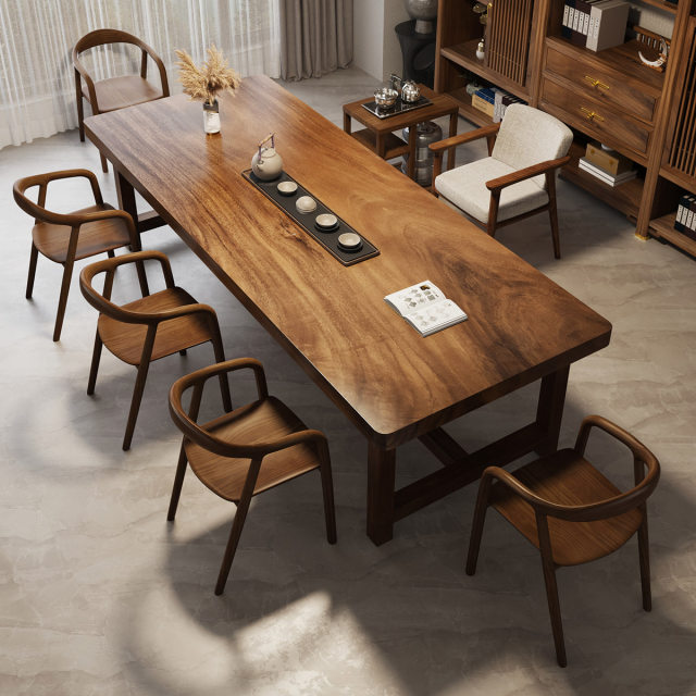 Walnut Tea Table Household Zen Conference Board Office Board New ...