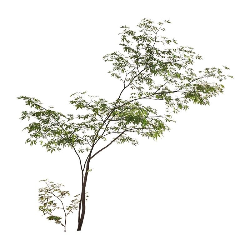 Simulated Green Plant Decoration Chicken Claw Maple Tree - Bionic Fake ...