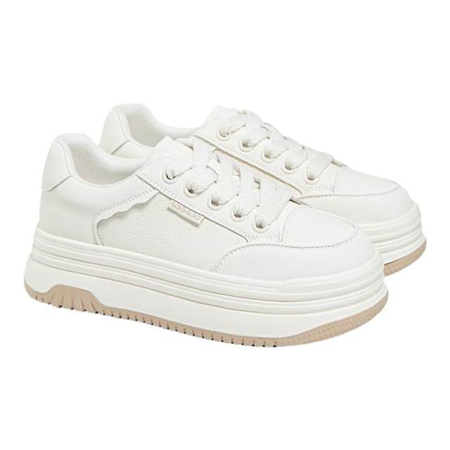 fed simple white shoes spring new women's shoes thick-soled shoes ...