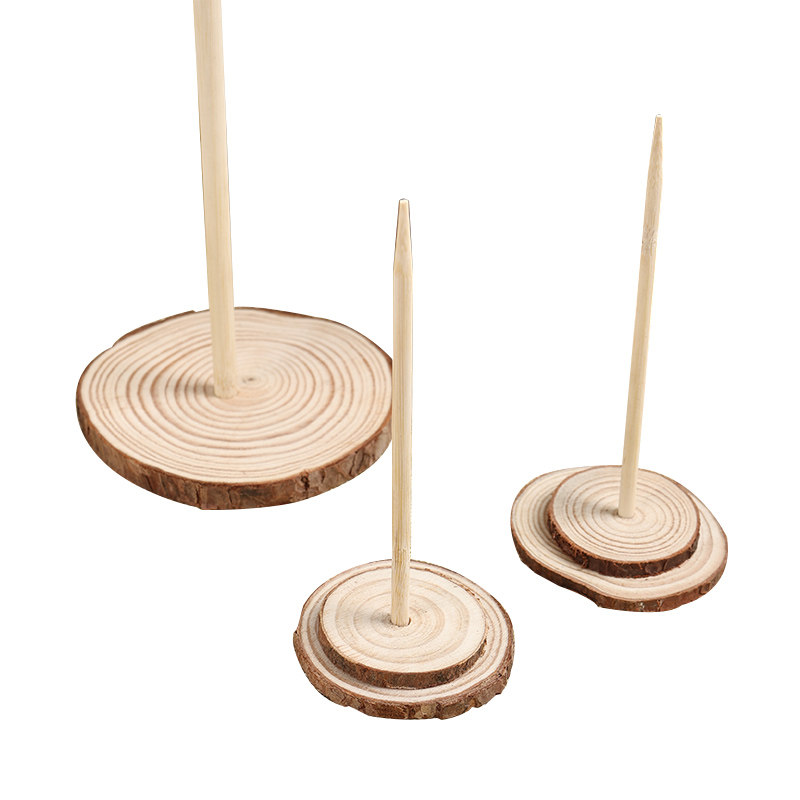 Log chip handmade อุปกรณ์เสริมต้นคริสต์มาส diy วัสดุแพคเกจ