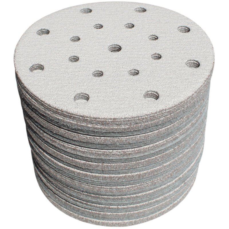 6-Inch 17-Hole Automotive Dry Sanding Paper 5-Inch 6-Hole Round Disc ...