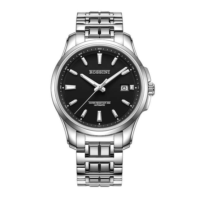 Rossini official authentic watch tungsten steel series men's mechanical ...