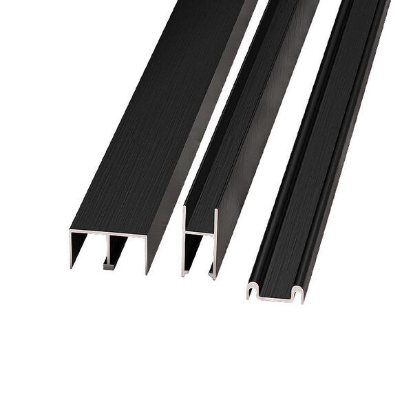 Glass sliding door track cabinet slide | Aodli Glass Display Cabinet