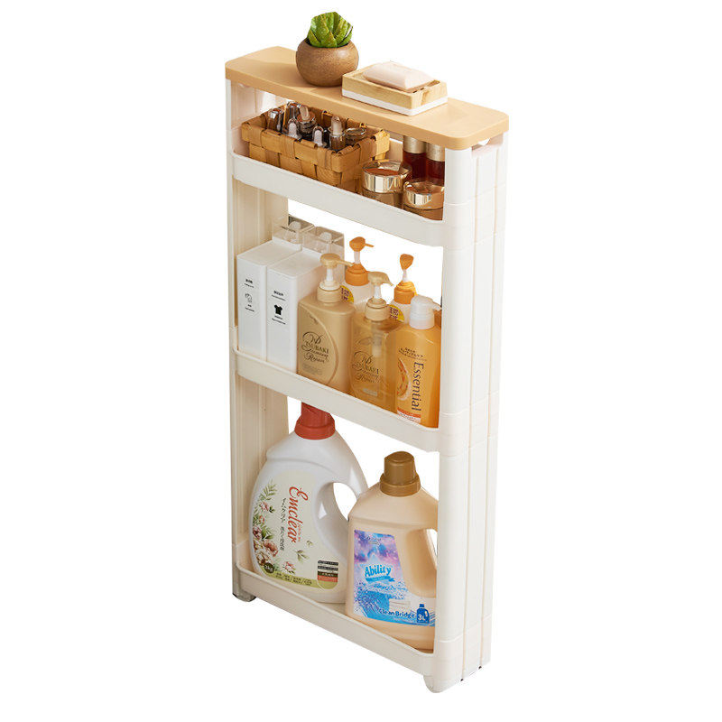 Gap Shelf 10cm Removable Narrow Strip Plastic Storage Rack for Bathroom ...