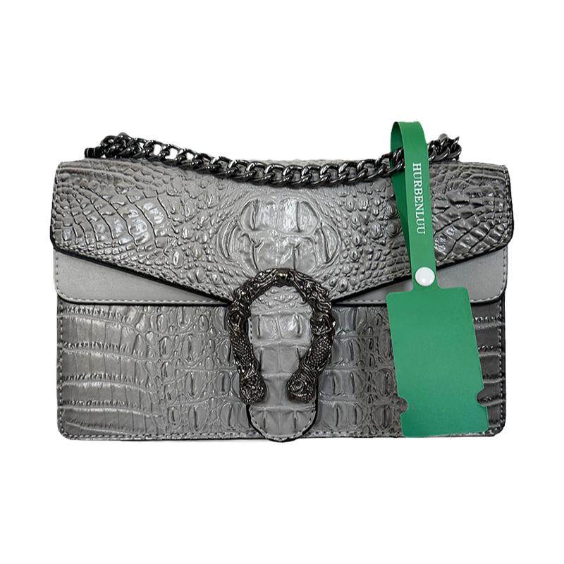 Zuo Xing Small Square Crossbody Bag - Crocodile Pattern Shoulder Bag ...