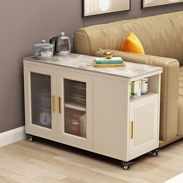 Light luxury sofa side table side cabinet living room gap cabinet ...