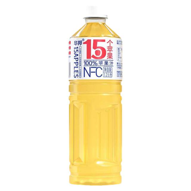 Genuine Chinese NFC100%apple juice 1.25L*2 big bottle affordable 0 preservative 0 preservative 0 ...