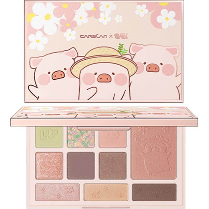 Kazilan Ten-Color Eyeshadow Palette with Pearlescent Matte Shades