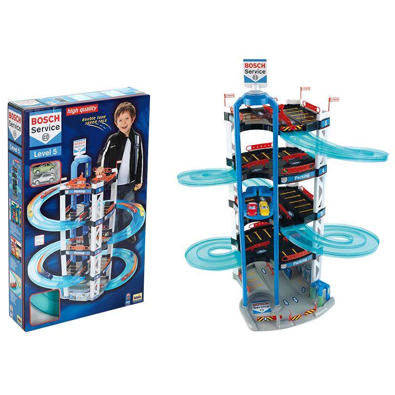 Klein Parking Garage Track & Scooter Toy - Multi-Level Play Set