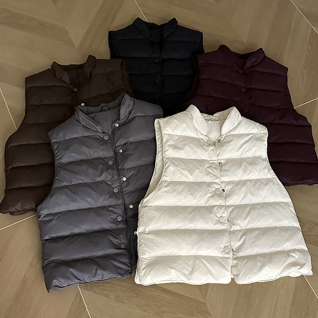Short Down Vest Women's 2024 Autumn and Winter New Down Jacket High-end ...