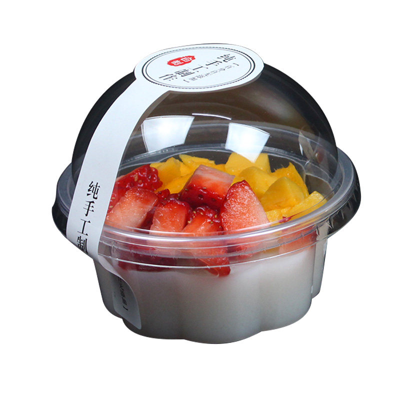 Disposable Pudding Cup with Lid - Double Skin Milk Cup for Jelly Ice Cream