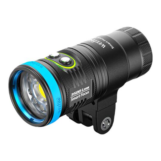 Weefine SmartFocus 3500 WF089 水中写真ライト - 赤/緑/青