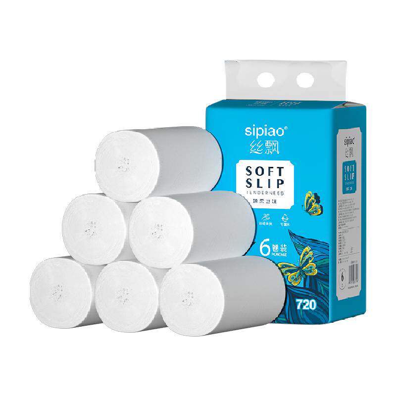 Silk Coreless Toilet Paper Rolls 720g