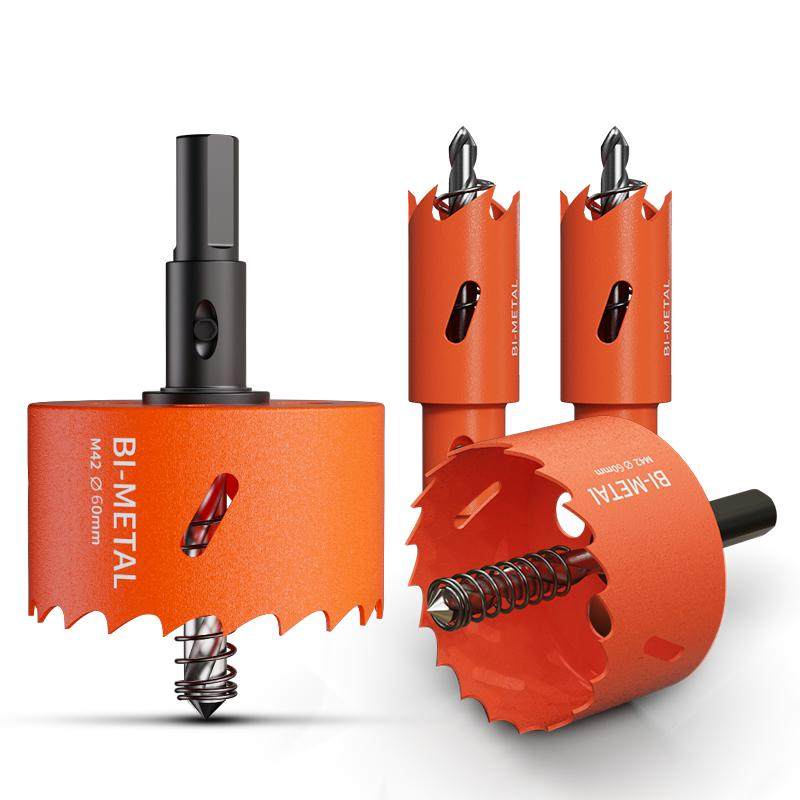 Woodworking Hole Opener Drill Bit Bimetal Set Wood Gypsum Board Plastic ...