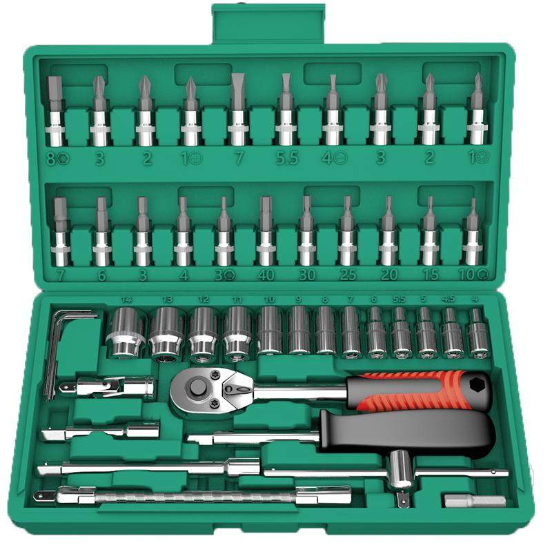Green Forest 46-Piece Inner Hexagonal Socket Tool Combination Set ...